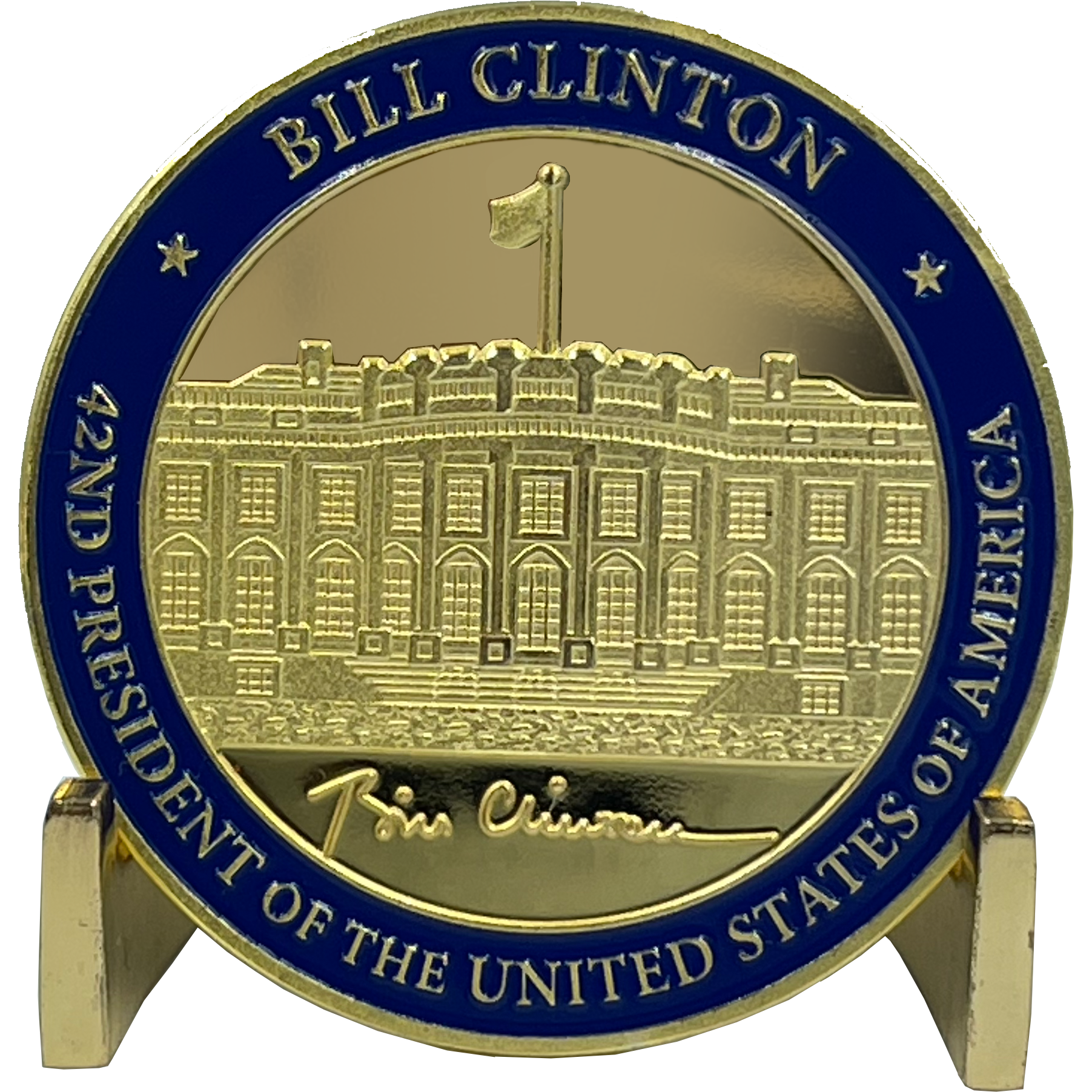 EL3-002 42nd President Bill Clinton Challenge Coin White House POTUS W ...