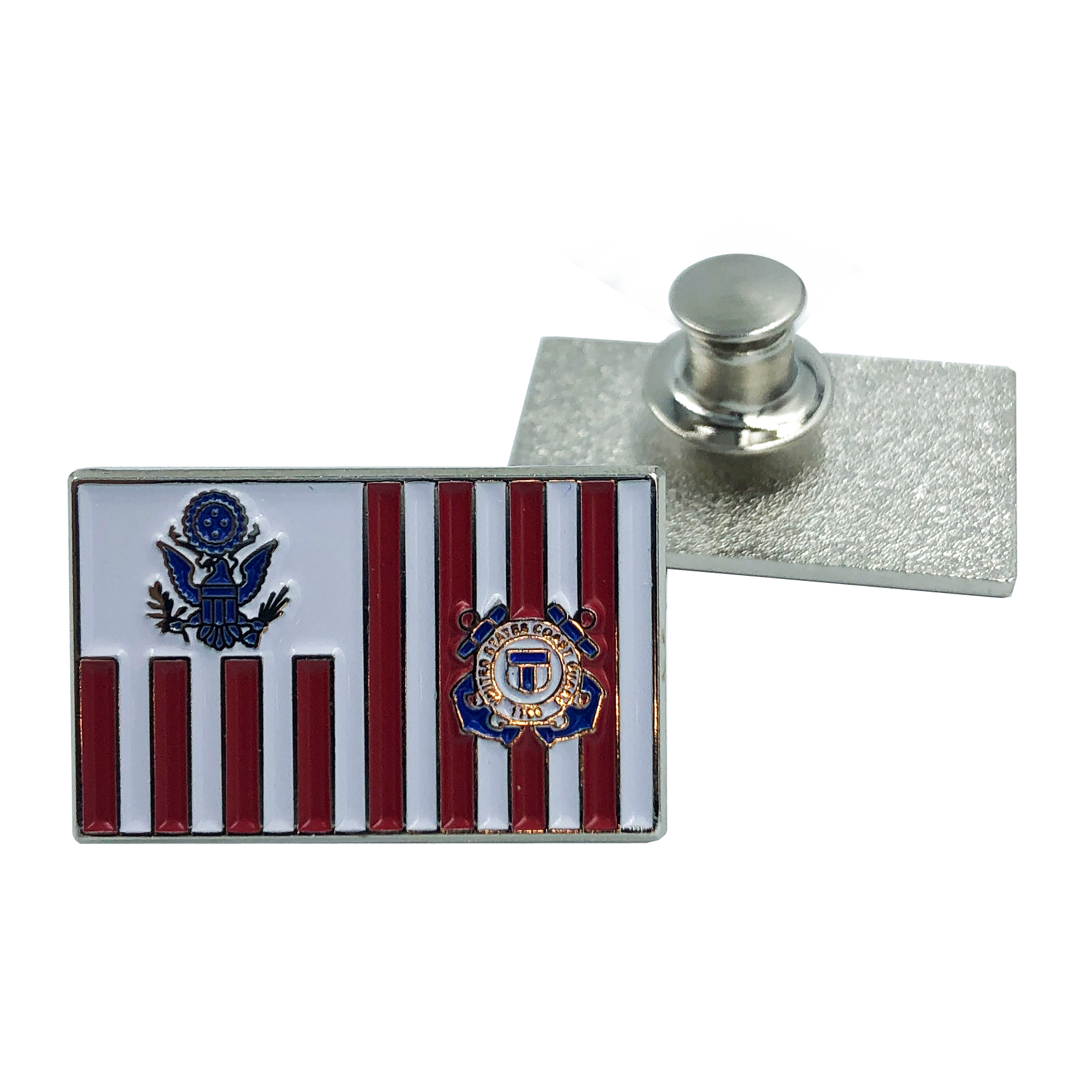 M-14 Coast Guard Lapel Pin Coastie USCG Flag ensign – RackUp+Go