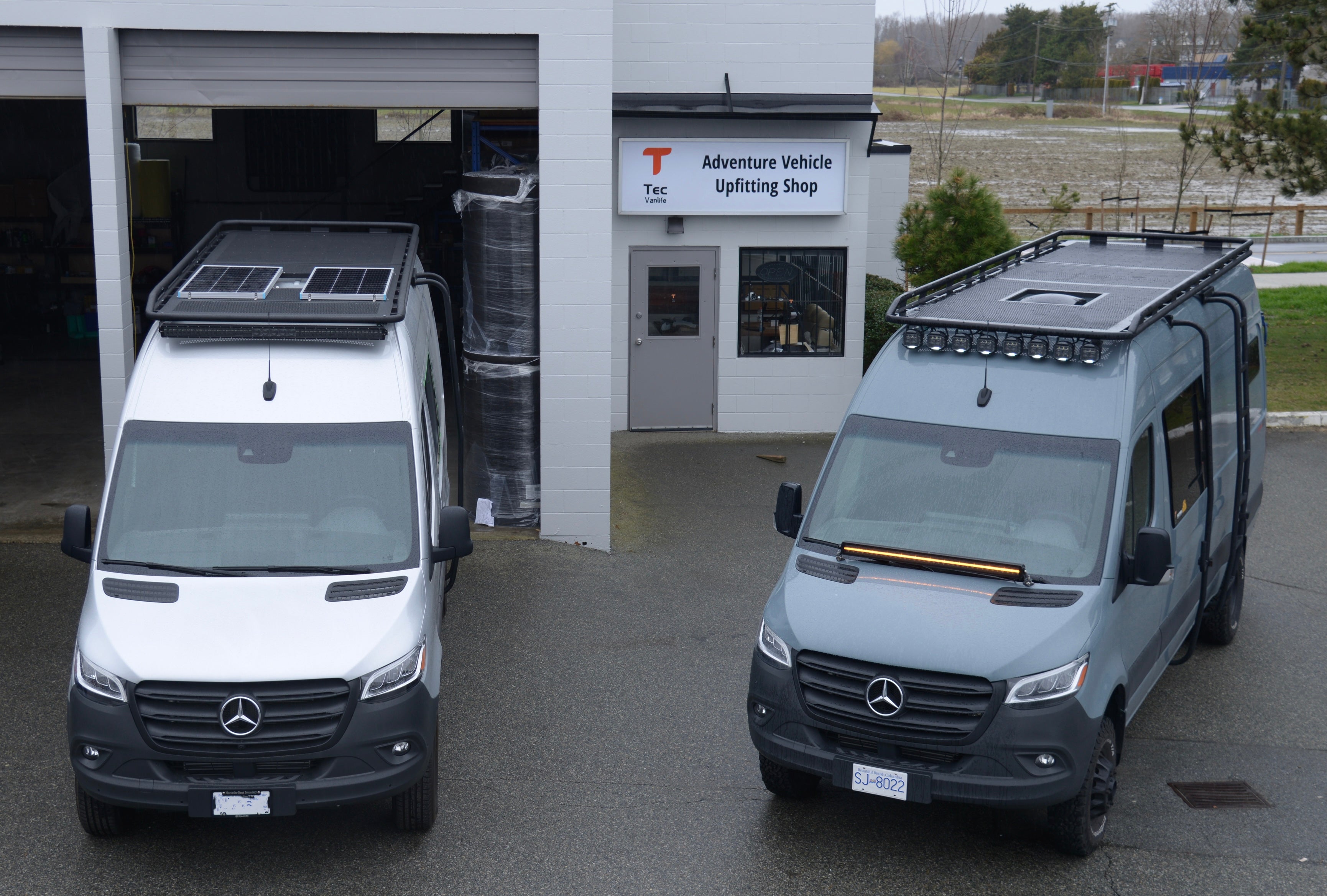 Aluminum Roof Rack For Mercedes Sprinter With Perforated Deck – RackUp+Go