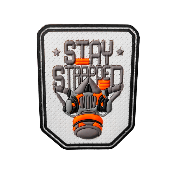 "Stay Strapped" PVC Morale Patch – RackUp+Go