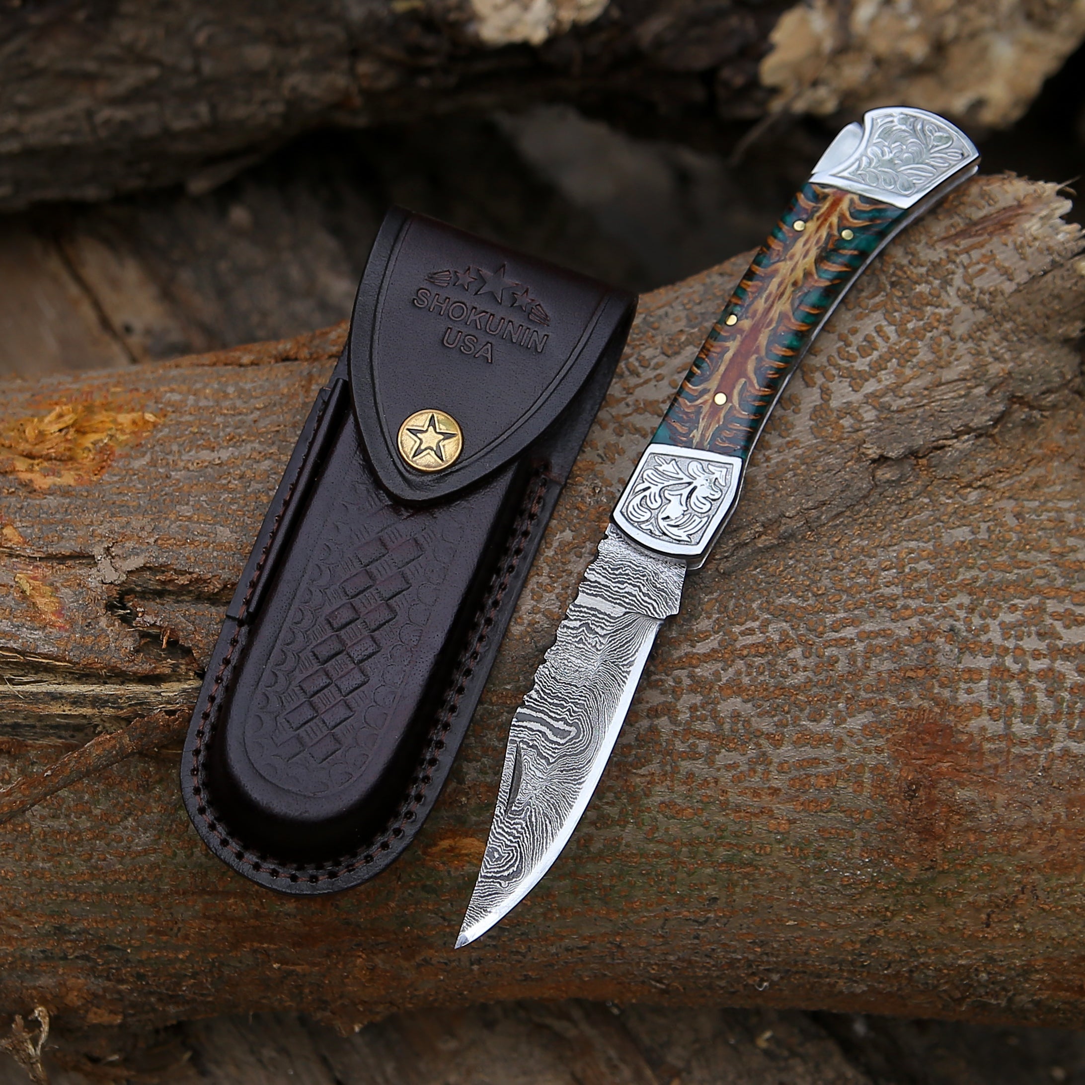 Striker Pocket Knife with Pine Cone Handle – RackUp+Go
