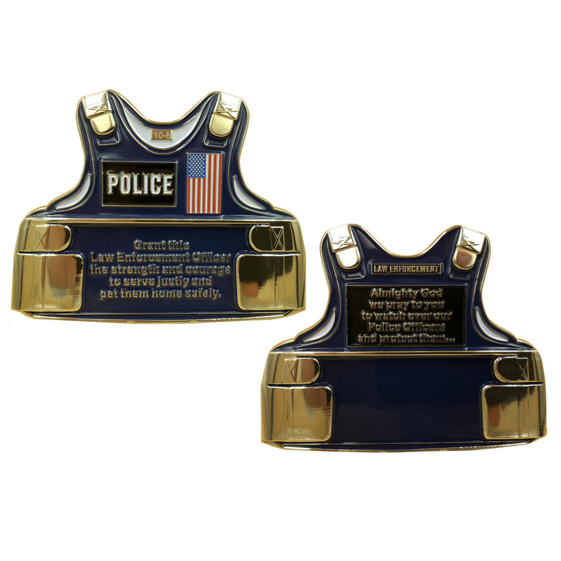 CL12-01 Almighty God XL 4" Body Armor Police LEO Challenge Coin with P ...