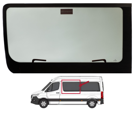 Mercedes Sprinter - 1st Position Egress Driver Window – RackUp+Go
