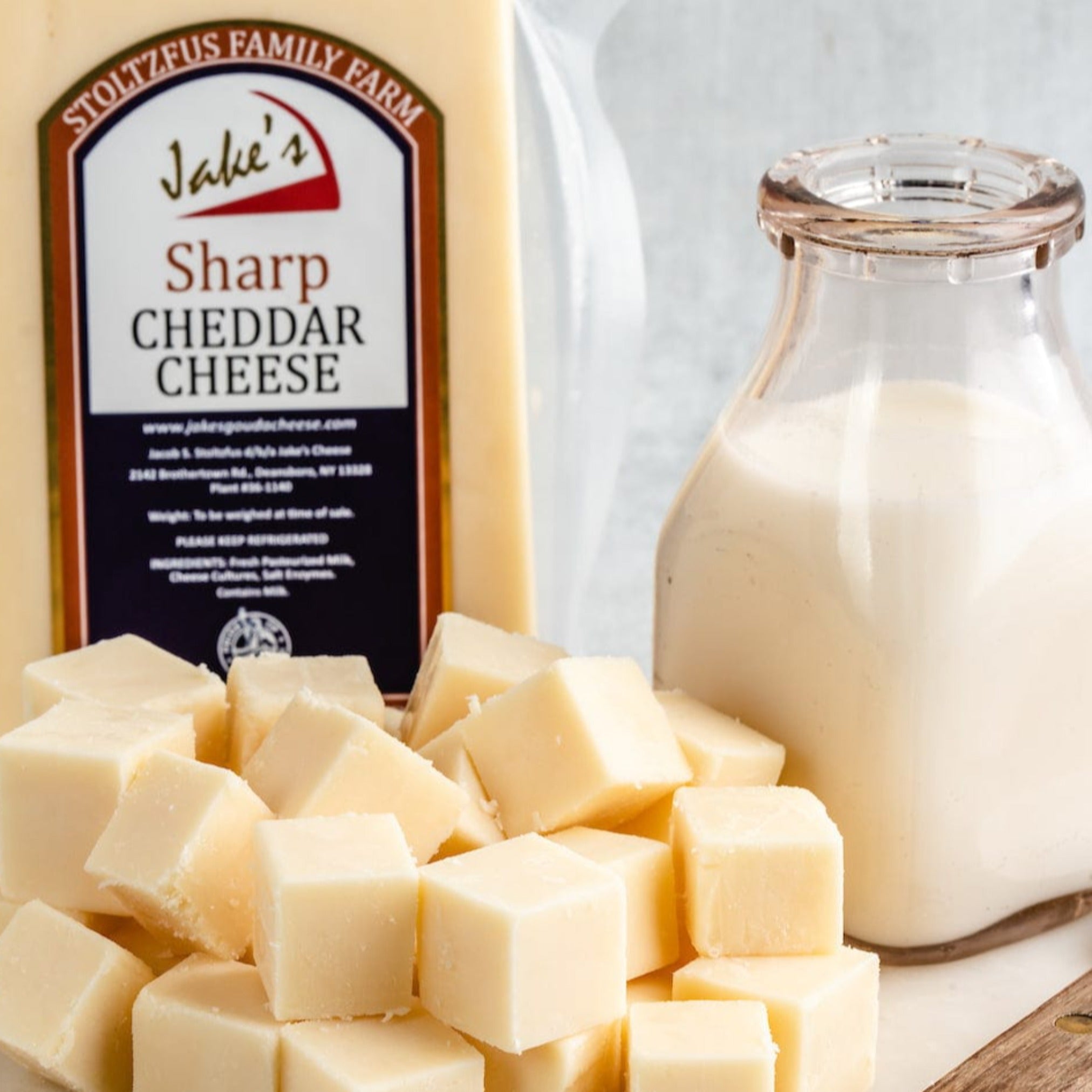 Jake's Aged Sharp Cheddar Cheese (Lactose Free) – RackUp+Go