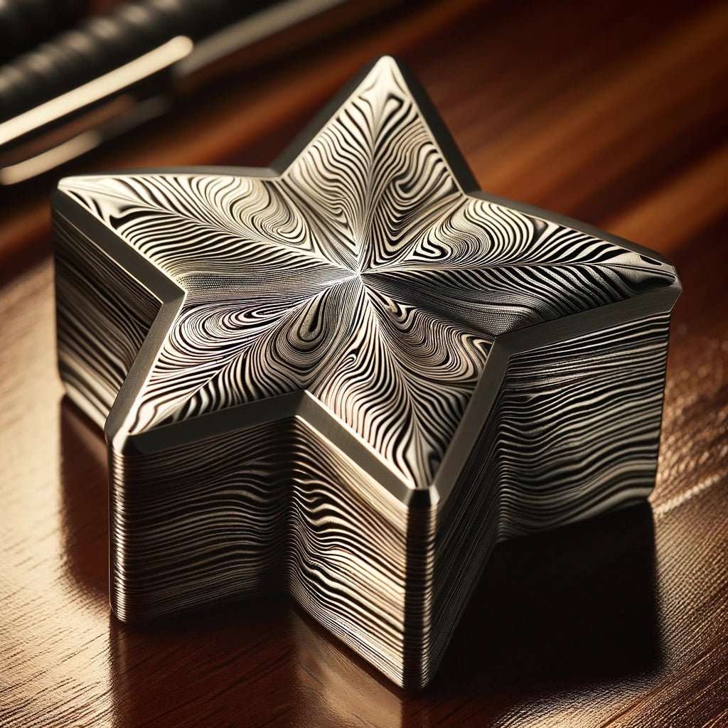 Aurora Damascus Steel Paperweight – RackUp+Go