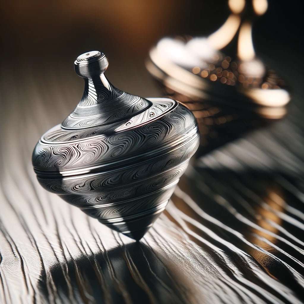 Gyro Damascus Spinning Top – RackUp+Go