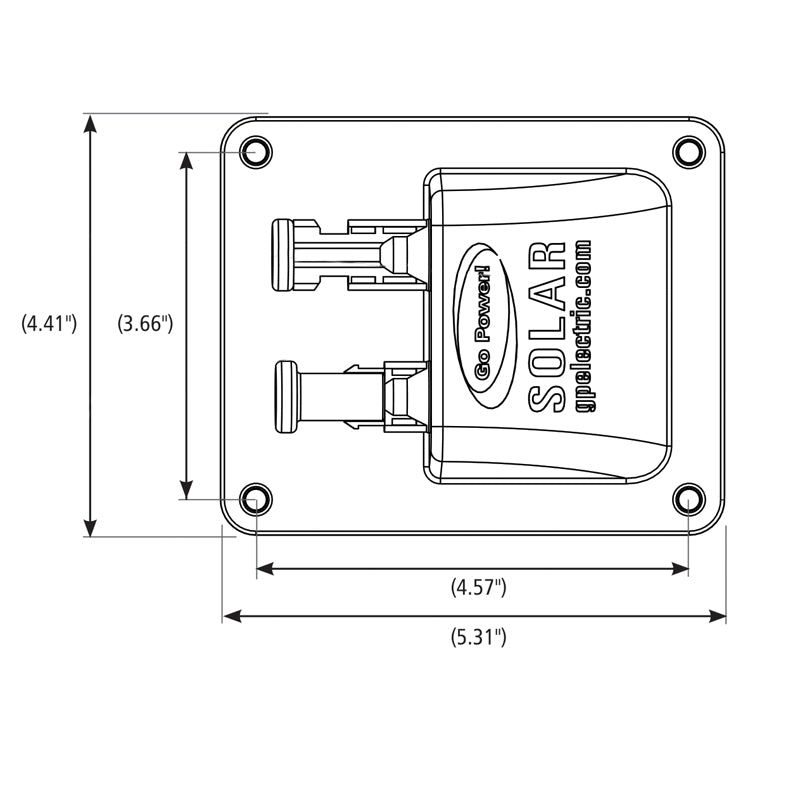 Go Power Cable Entry Plate - RackUp+Go