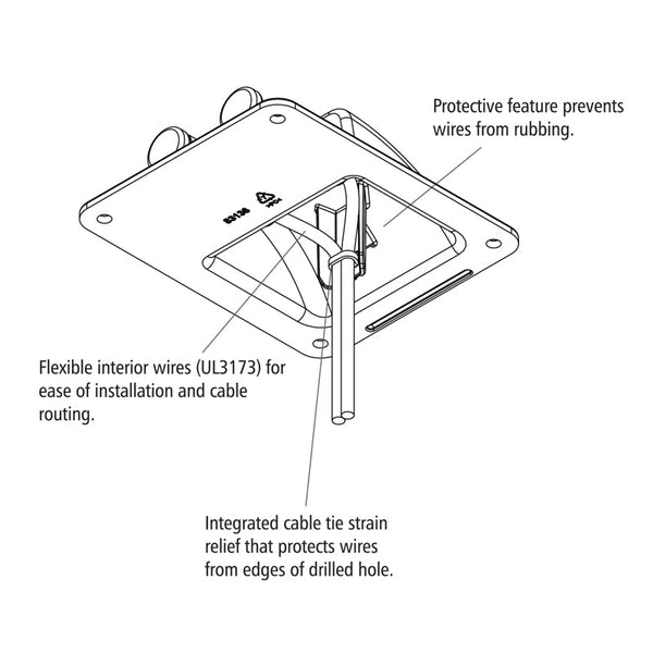 Go Power Cable Entry Plate - RackUp+Go