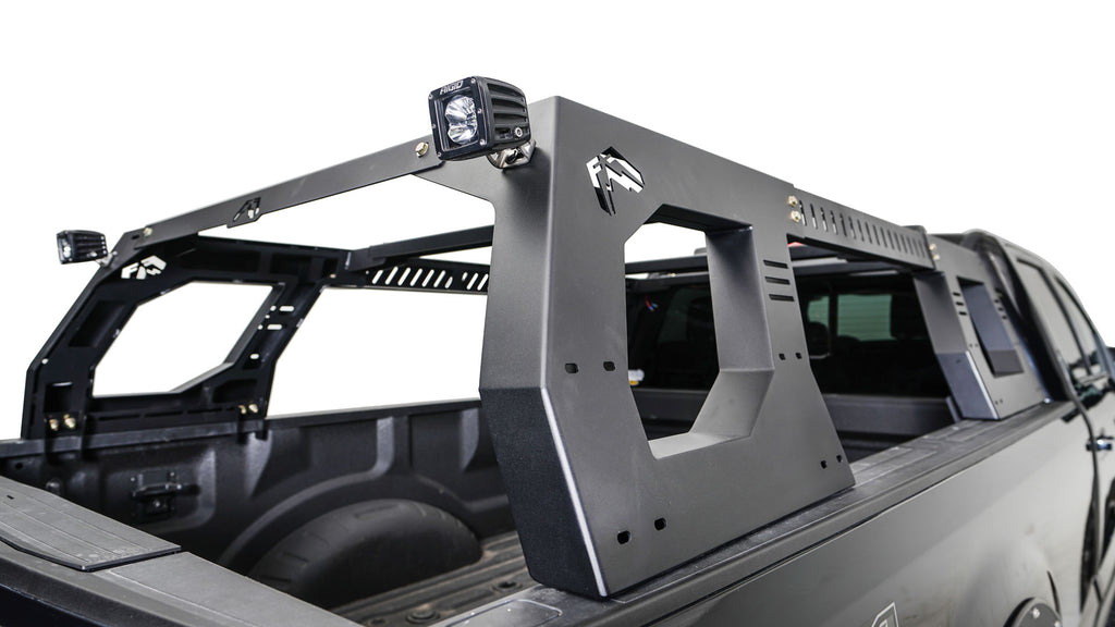 Fab Fours Overland Adjustable Truck Rack System - Matte Black - RACK01 ...